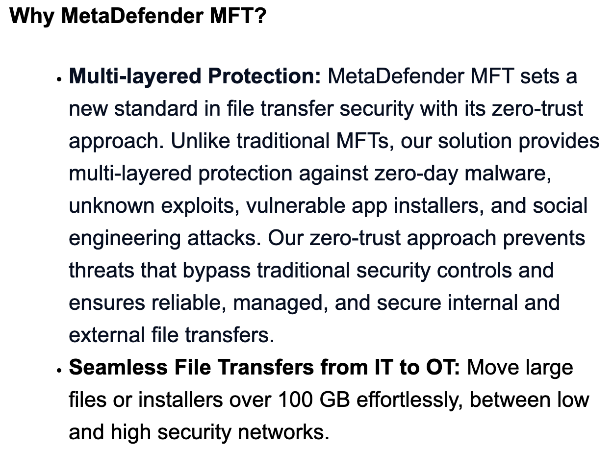 [OPSWAT產品更新] MetaDefender Vault 正式改名為 MetaDefender Managed File Transfer (MFT) | 最新消息 | 達友科技 ...